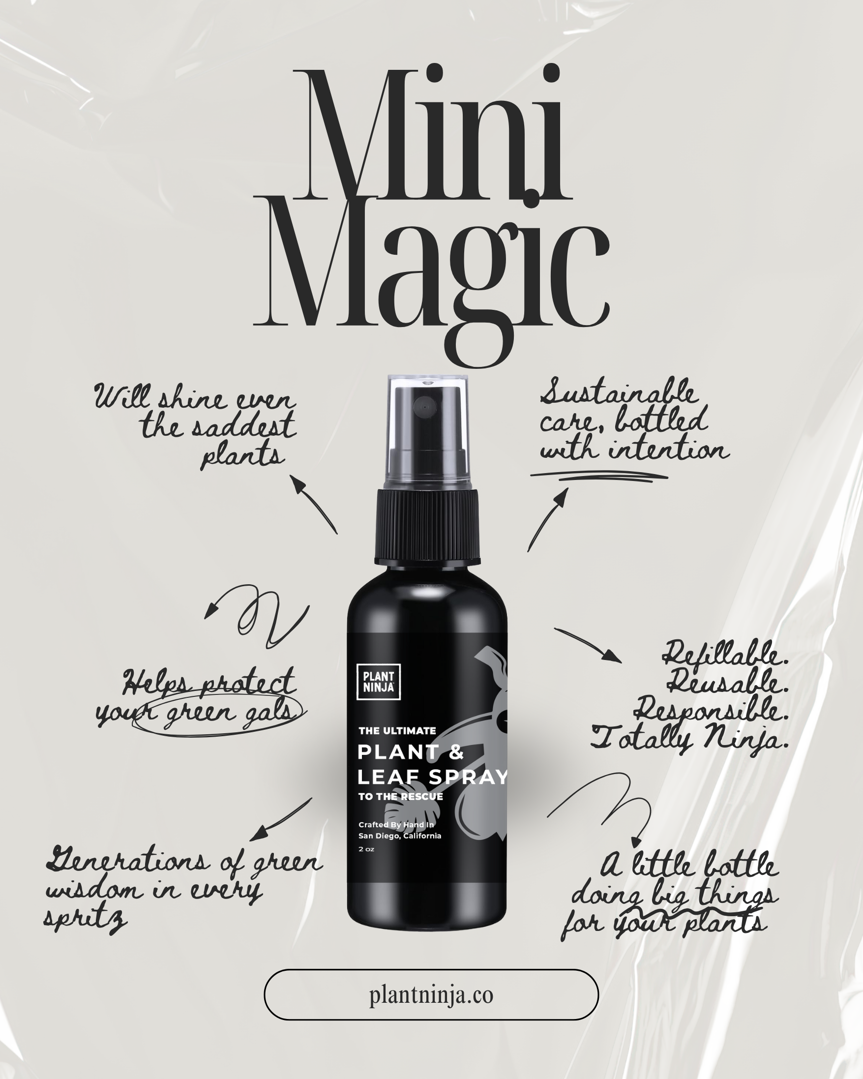 The Mini 2oz Ultimate Plant and Leaf Spray – Plant Ninja
